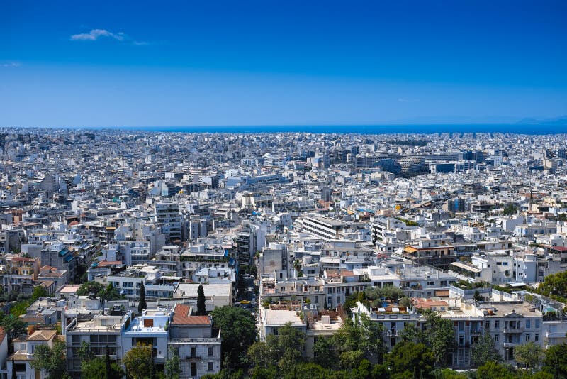Athens city view stock image. Image of city, clear, civilization - 69411995