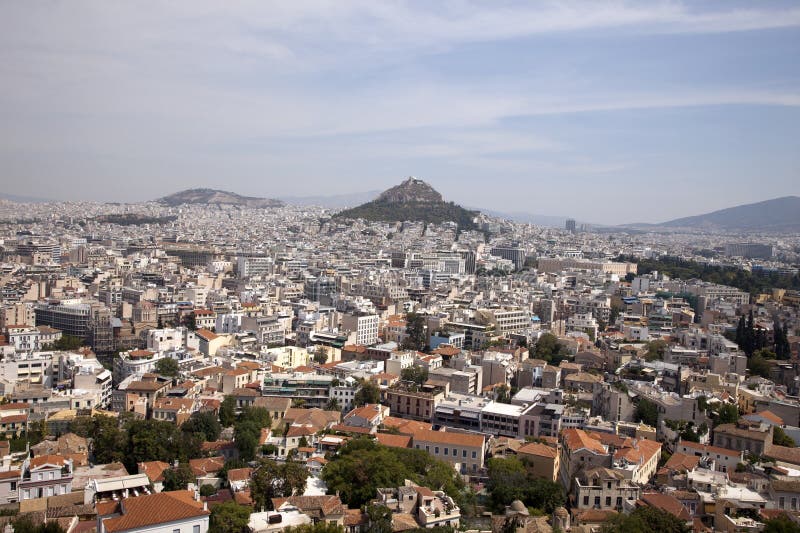 Athens cityscape stock photo. Image of history, greece - 10934780