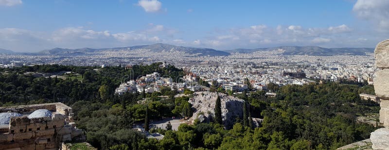 Athens cityscape view stock photo. Image of metropolis - 133815642