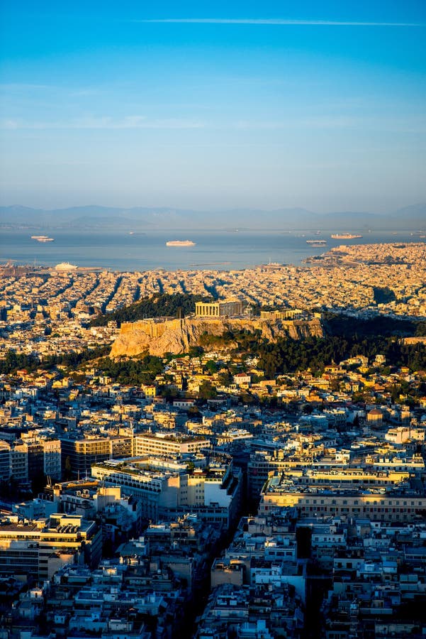 Athens cityscape view stock image. Image of travel, capital - 54198021