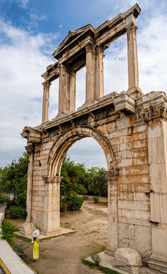 Athens Gate stock image. Image of major, attraction - 343671441