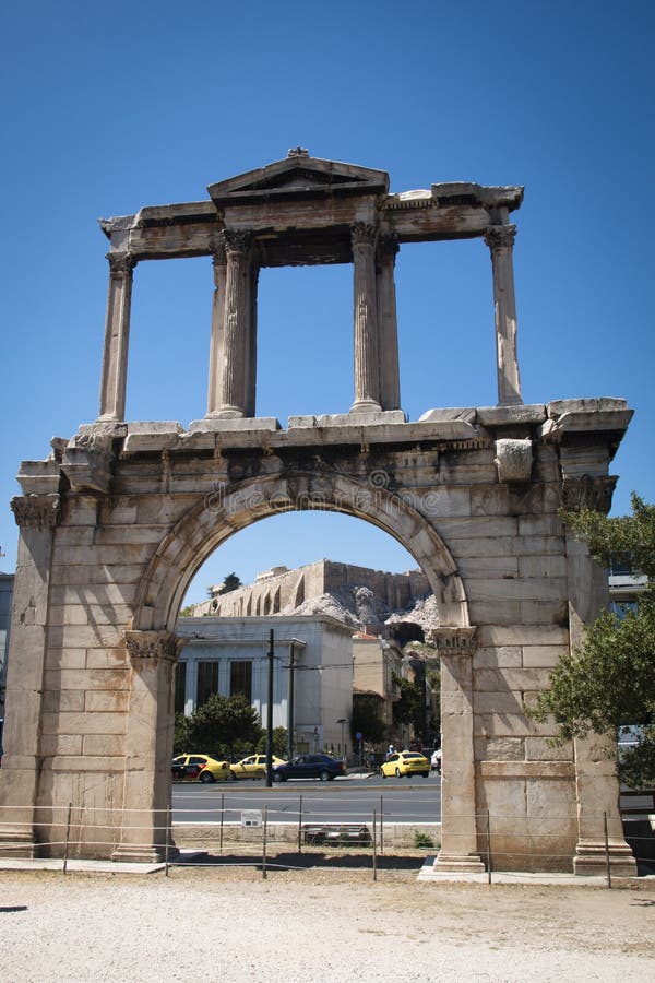 The Gate of Athens, Greece stock photo. Image of greek - 104672430