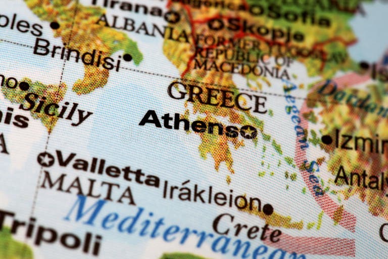 216 Athens Greece World Map Stock Photos - Free & Royalty-Free Stock ...
