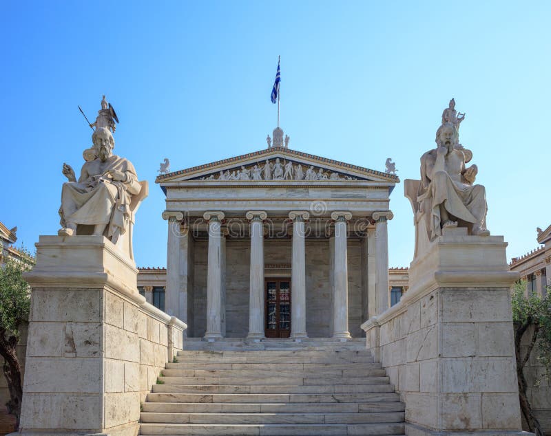 University Of Athens - The Main Building (Greece) Stock Image - Image ...