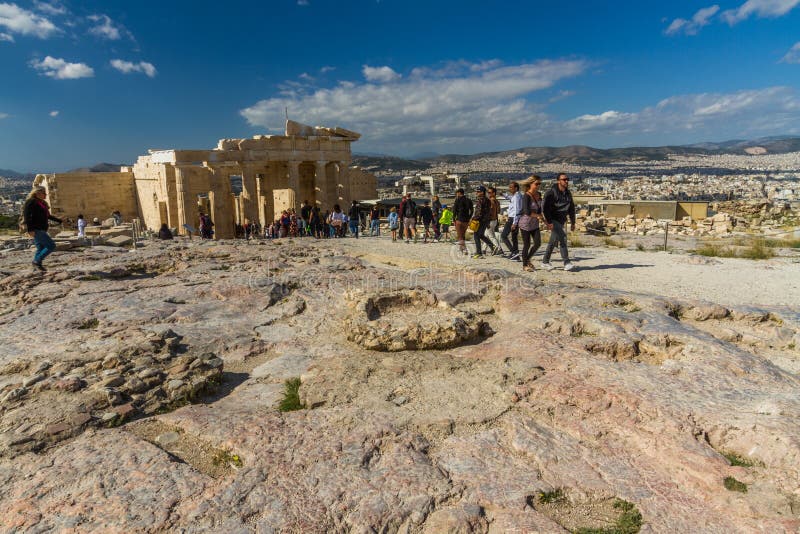 Editorial, Acropolis Propylea at the Acropolis in Athens Editorial ...