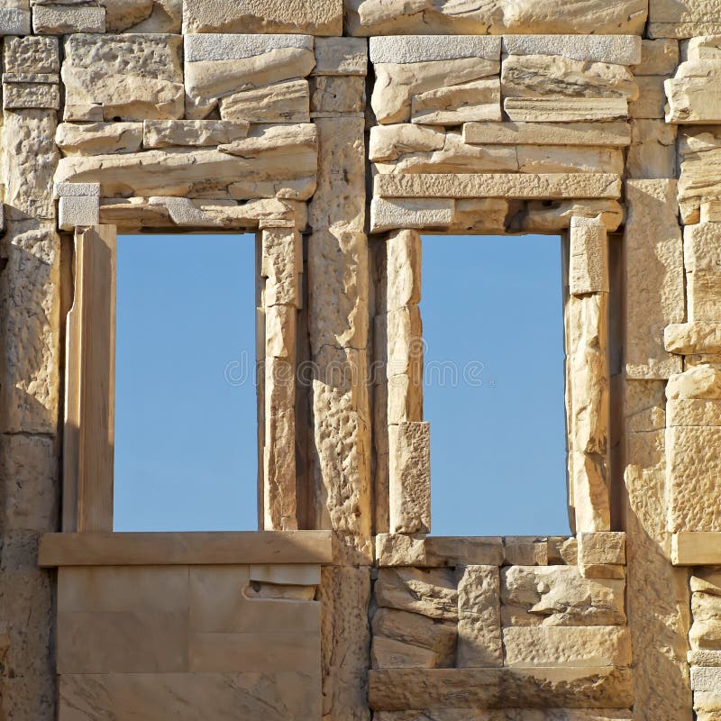 105 Ancient Greek Temple Wall Windows Stock Photos - Free & Royalty ...