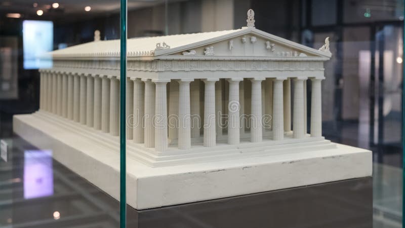 Scale Model of the Parthenon Displayed at the Acropolis Museum in ...