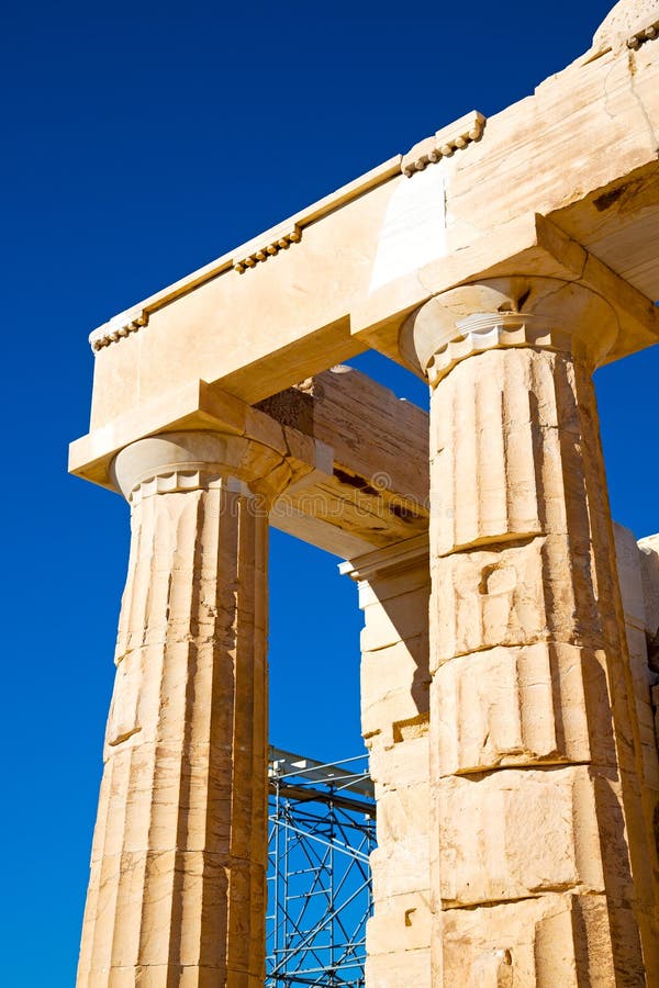 Athens in Greece the Architecture and Parthenon Stock Image - Image of ...