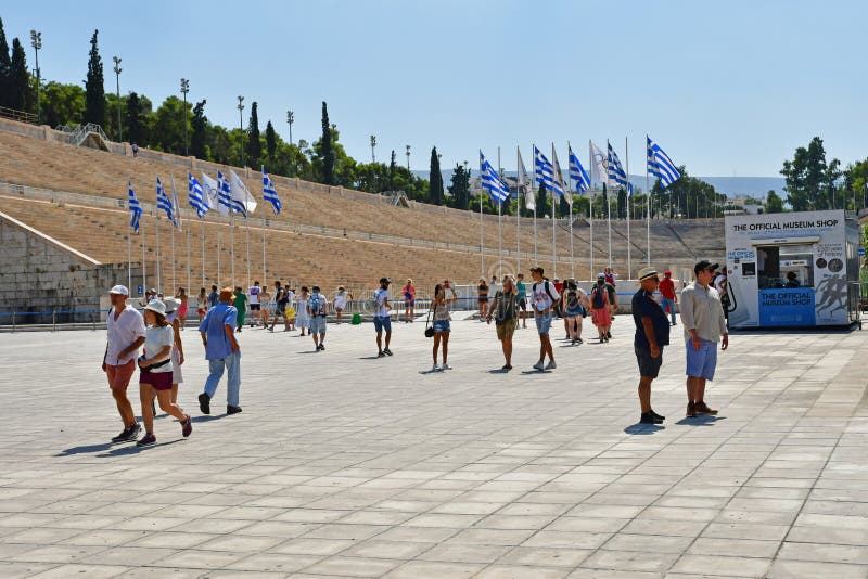 Athens Greece - August 29 2022 : Panathenaic Stadium Editorial ...