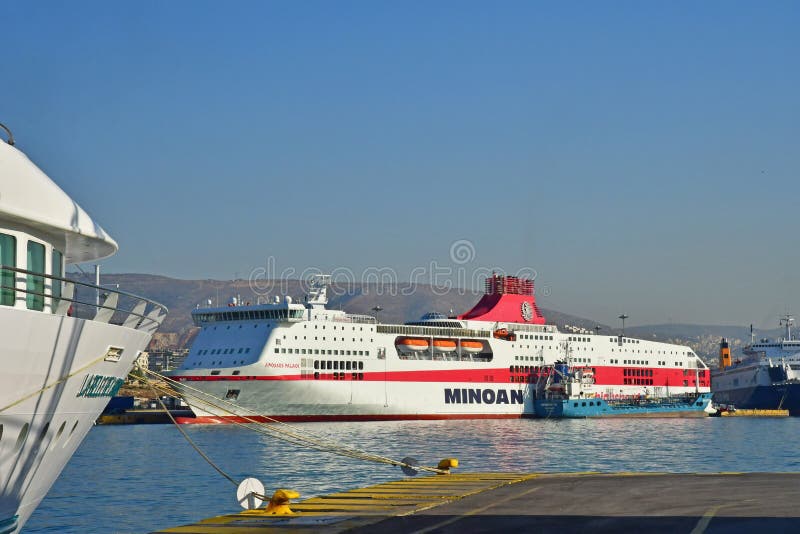 Athens Greece - August 29 2022 : Piraeus Port Editorial Stock Image ...