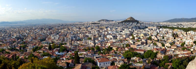 ATHENS,GREECE-JUNE 7,2021:Panoramic View of Athens from the Parthenon ...