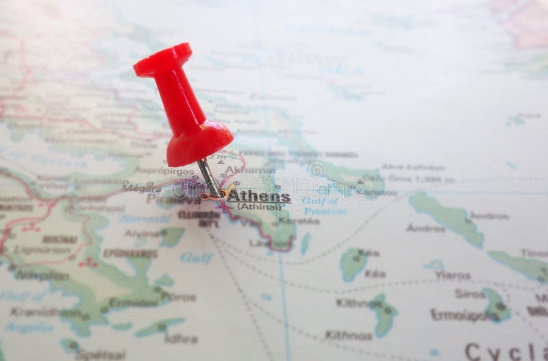Athens Greece map stock image. Image of europe, exact - 53353249