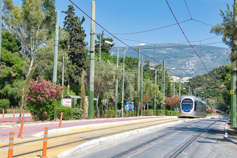 The Modern Tram Network of Athens, Athens, Greece. 5-12-2021 Editorial ...
