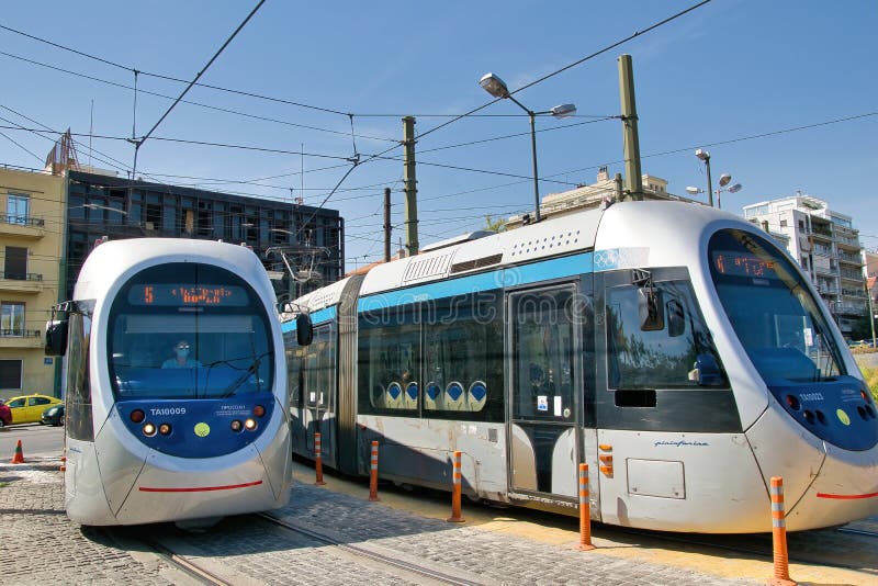 The Modern Tram Network of Athens, Athens, Greece. 5-12-2021 Editorial ...
