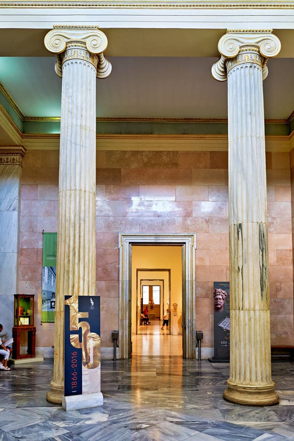 Athens Greece. the National Archaeological Museum Editorial Photo ...
