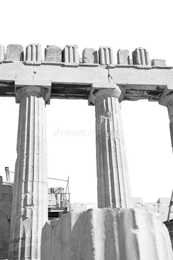 Athens in Greece the Old Architecture and Historical Place Part Stock ...