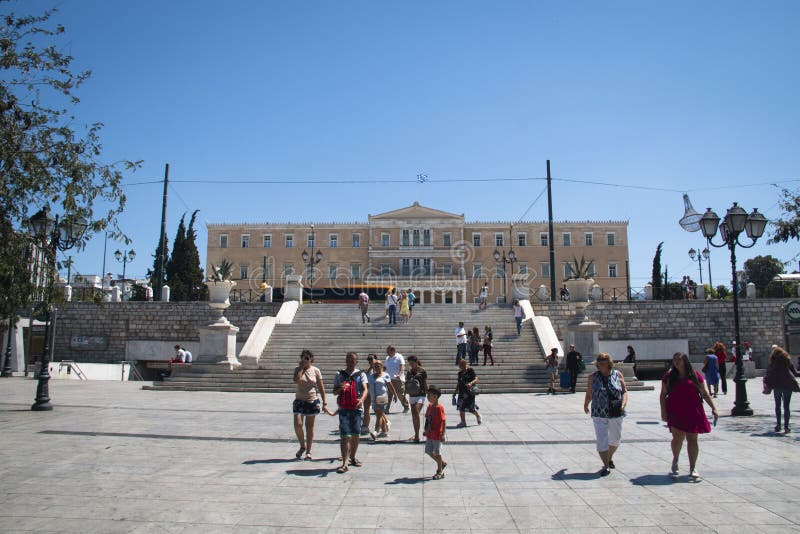 Syntagma Square in Athens, Greece Editorial Photo - Image of holiday ...