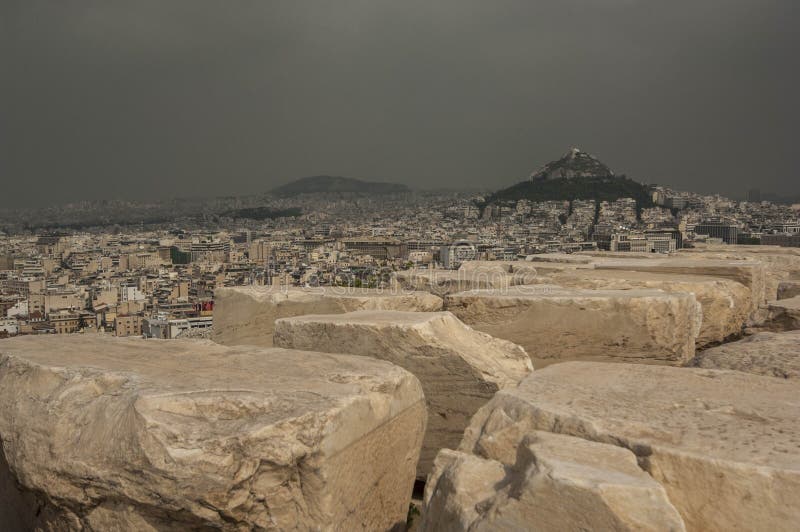 ATHENS/GREECE- View Over Athens from Acropolis Editorial Photography ...