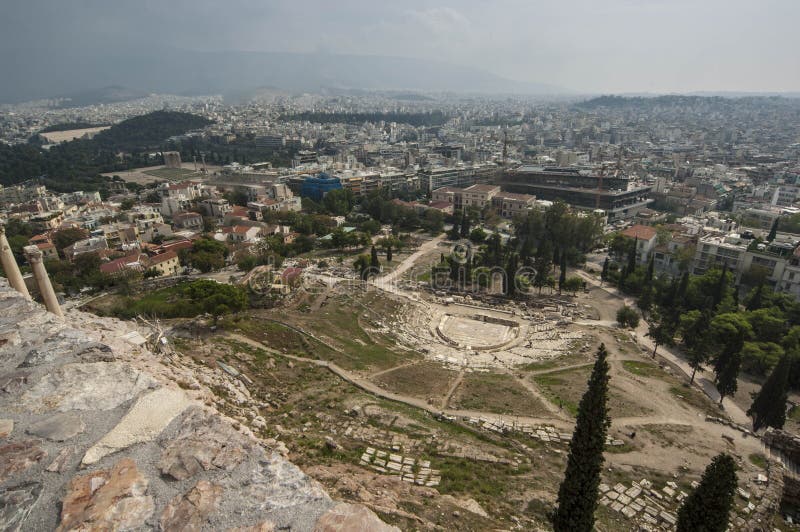 ATHENS/GREECE View Over Athens from Acropolis Editorial Image - Image ...