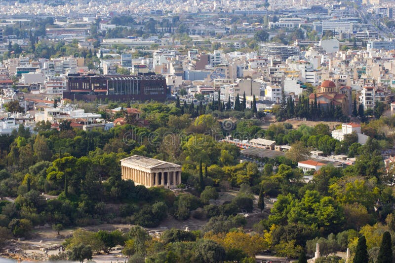 Athens Panorama stock photo. Image of athens, crowded - 79796874