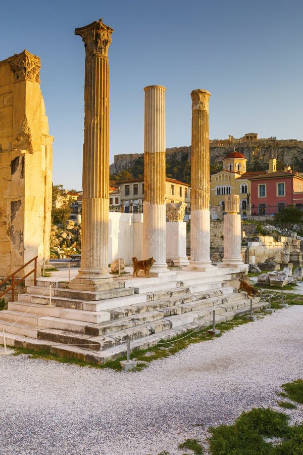 Athens stock photo. Image of library, greek, town, archeology - 89794256