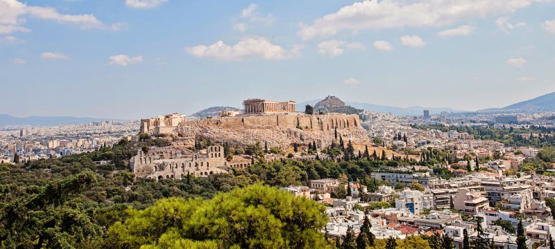 Athens skyline. Greece stock photo. Image of capital - 345300750