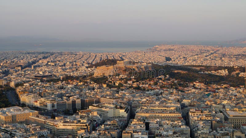 Athens sunrise stock photo. Image of greece, clouds, mountain - 78002218