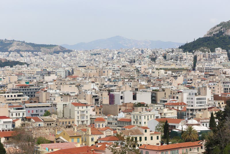 Athens from Top stock photo. Image of estate, green, outdoors - 54630820