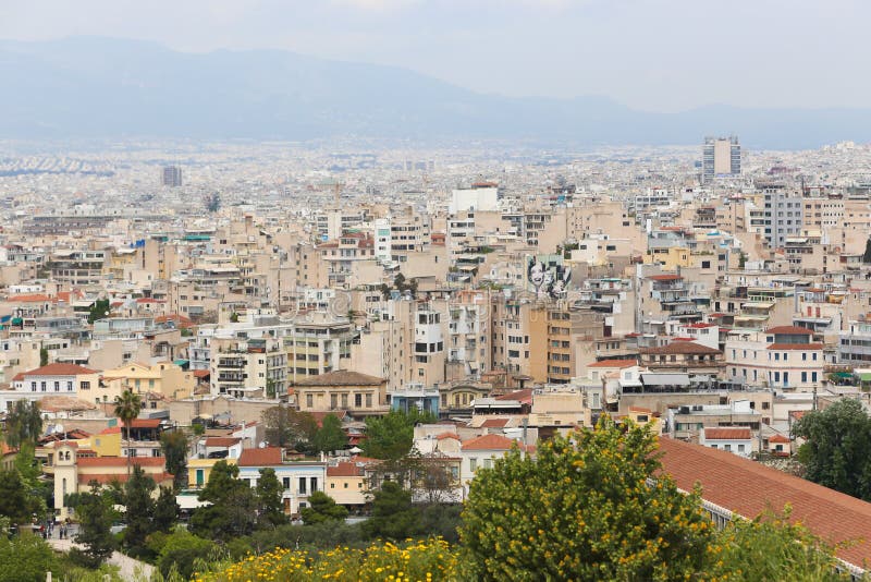 Athens from Top stock photo. Image of forest, botanical - 54635686