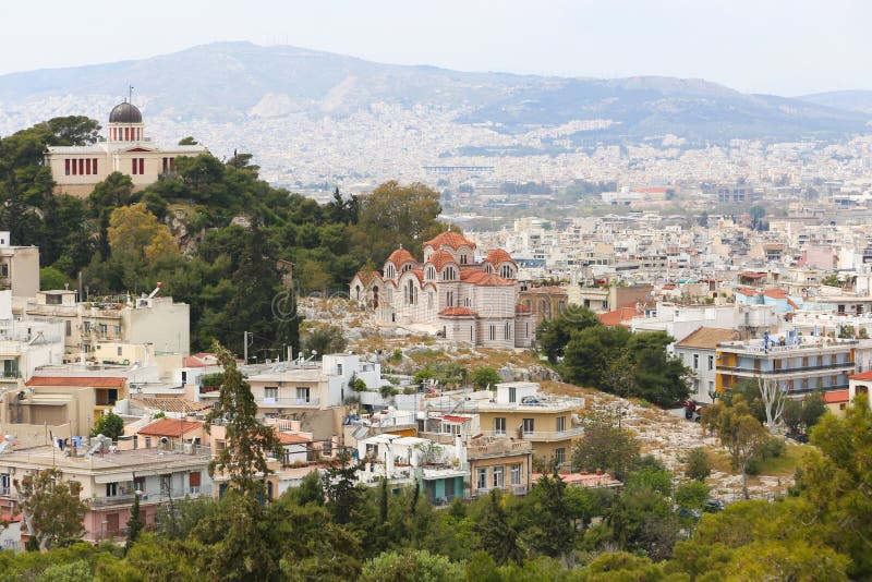 Athens from Top stock image. Image of landmark, agora - 54719317