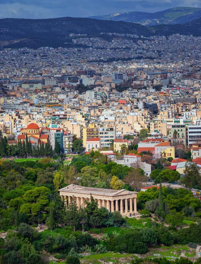 Greece - Athens view stock photo. Image of nature, europe - 239275264