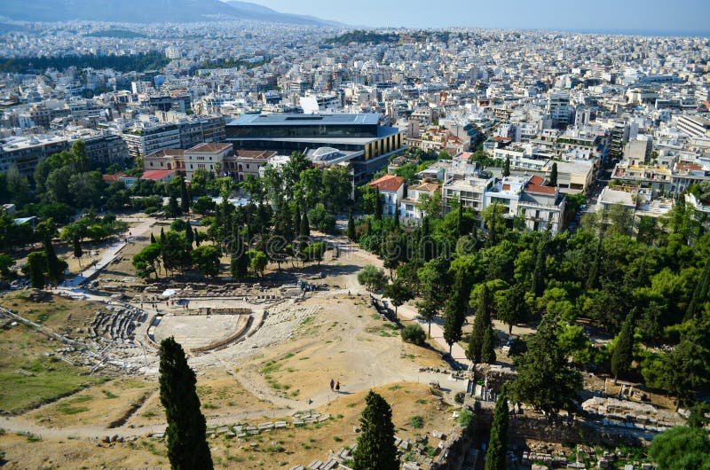 Athens view stock image. Image of athenian, greek, athens - 101273657