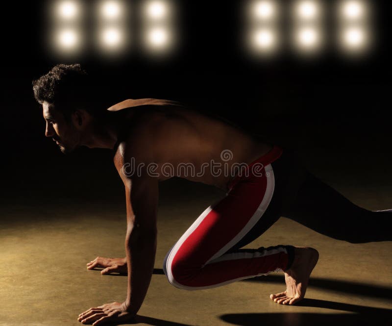 Sport. Isolated Athlete Runner Stock Image - Image of break, muscular ...