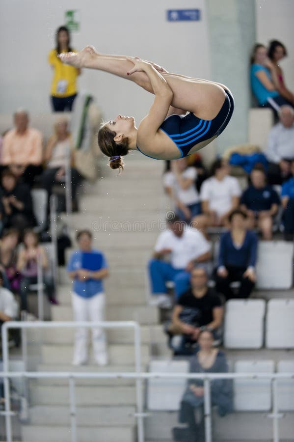 Athlete during Diving Championships Editorial Stock Image - Image of ...