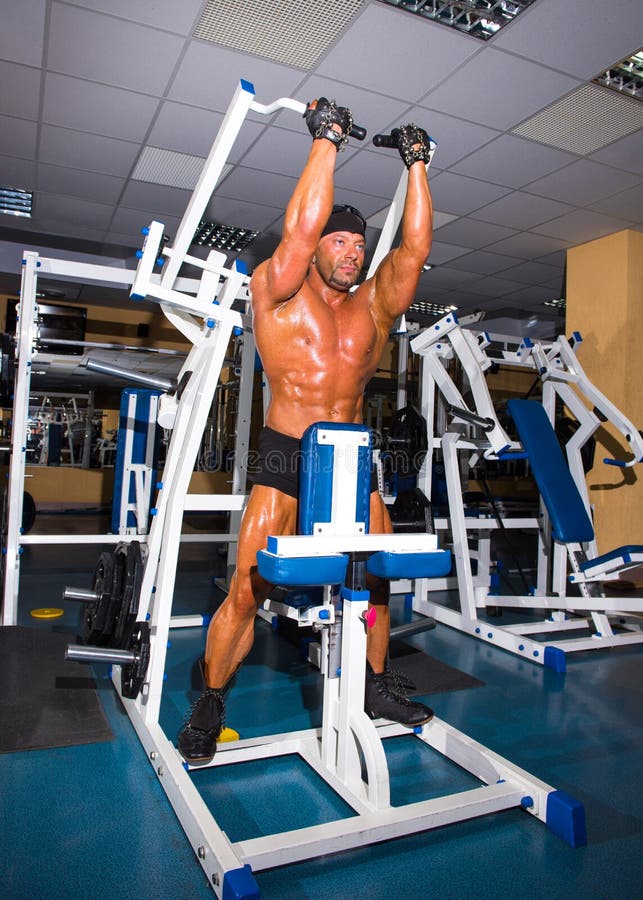 Athlete Handsome Bodybuilder Stock Photo - Image of flexing, hardy ...