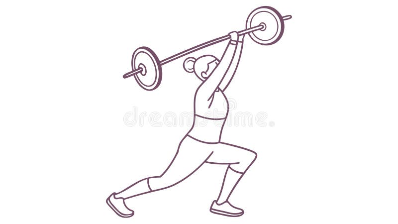 Athlete Lifting Barbell. Demonstrating Strength and Proper Exercise ...