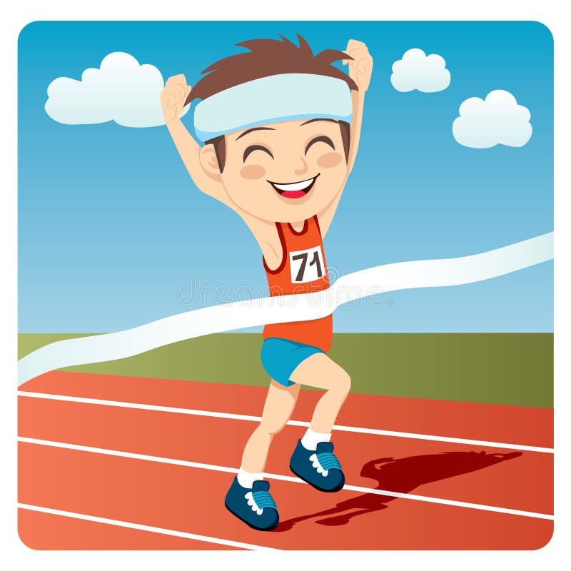 Athlete Man stock vector. Illustration of runner, sportsman - 20655472