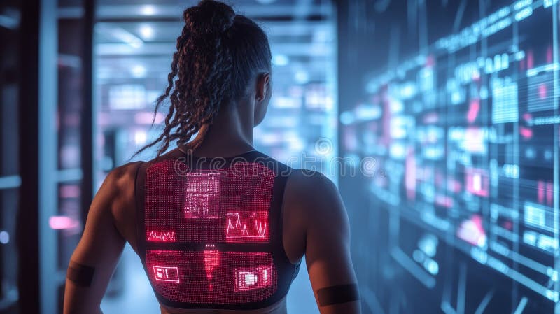 Athlete Monitoring Performance, Futuristic Sports Technology, Digital ... Athlete Monitoring Performance, Futuristic Sports Technology, Digital ...