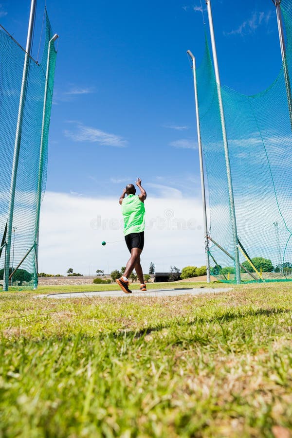 Athlete Performing a Hammer Throw Stock Photo - Image of competition ...