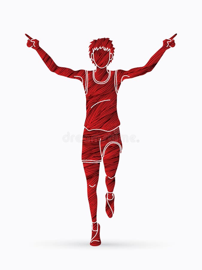 Athlete Runner, Runner, Start Running Graphic Vector Stock Vector ...