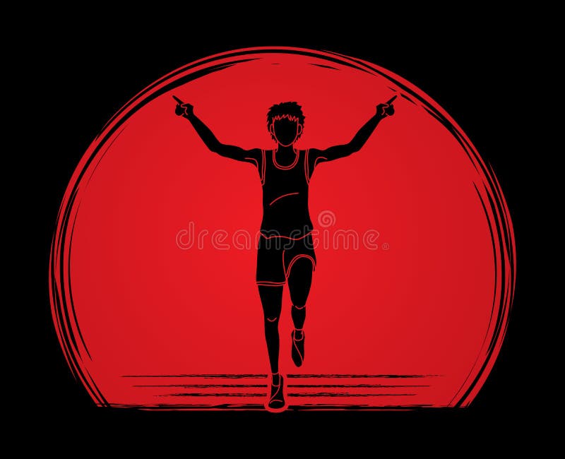 Athlete Runner, Runner, Start Running Graphic Vector Stock Vector ...