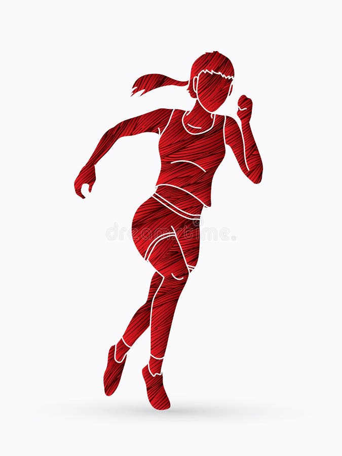 Athlete Runner, Runner, Start Running Graphic Vector Stock Vector ...