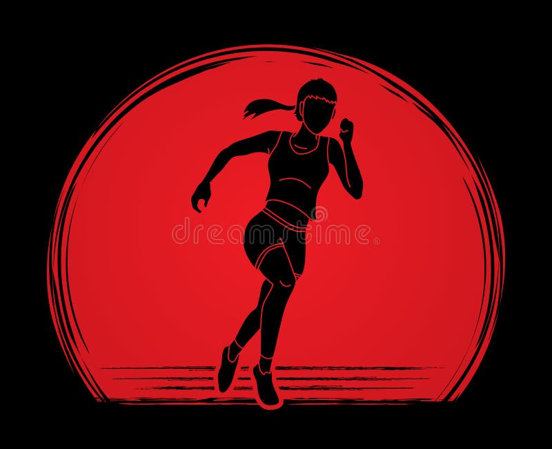 Athlete Runner, Runner, Start Running Graphic Vector Stock Vector ...