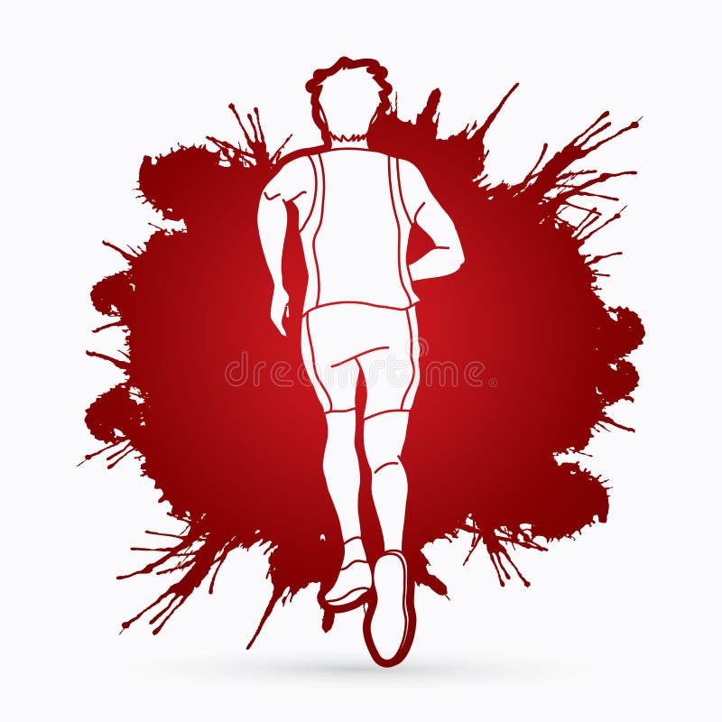 Athlete Runner, Start Running, Jogging , Sprinter Graphic Vector Stock ...