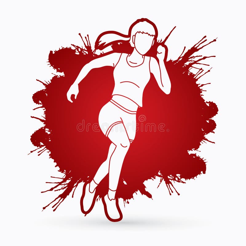 Athlete Runner, Start Running, Jogging , Sprinter Graphic Vector Stock ...