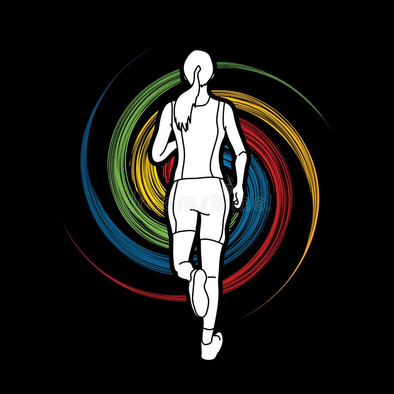 Athlete Runner, Runner, Start Running Graphic Vector Stock Vector ...