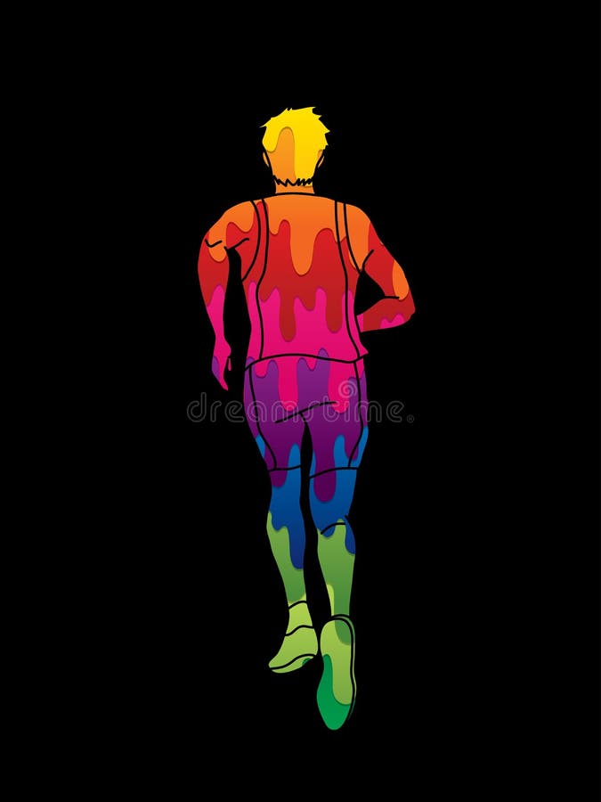 Athlete Runner, Start Running, Jogging , Sprinter Graphic Vector Stock ...