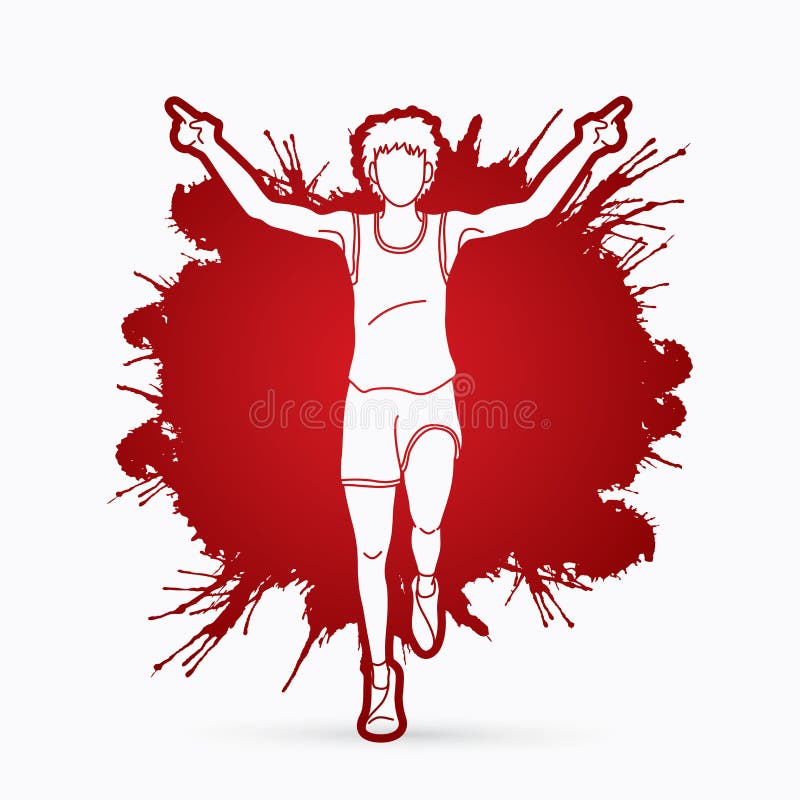 Athlete Runner, Start Running, Jogging , Sprinter Graphic Vector Stock ...