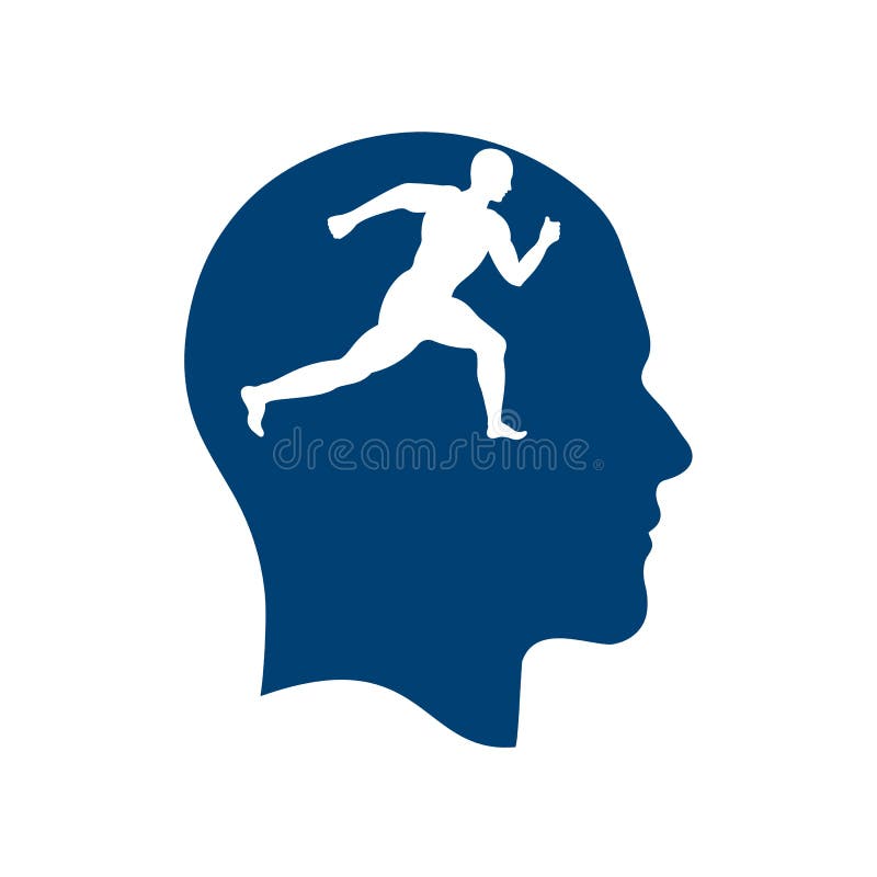 Fast and Healthy Mind Concept Design. Stock Vector - Illustration of ...
