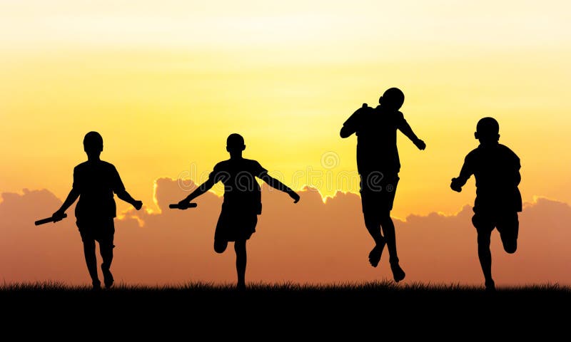 Athlete running at sunset stock image. Image of jogging - 57760207